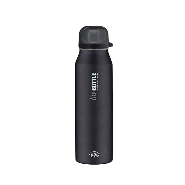 isoBottle 真空保溫瓶 漆黑極簡 黑色 500 ml-真空保溫瓶．隨行瓶．真空保溫杯-百年德國 alfi- 歐洲第一保溫名品